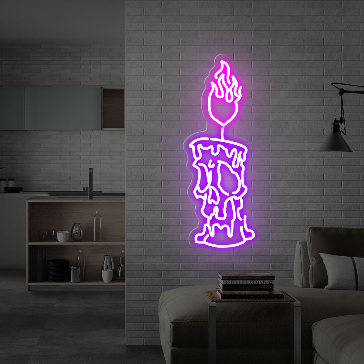 Shop Creative Candle Skeleton Neon Sign at 25% Off in Australia ...