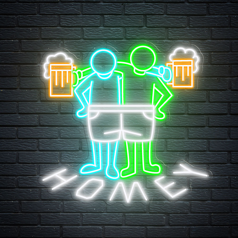 Homey with beer | Creative | LED Neon sign – Neoneoworld