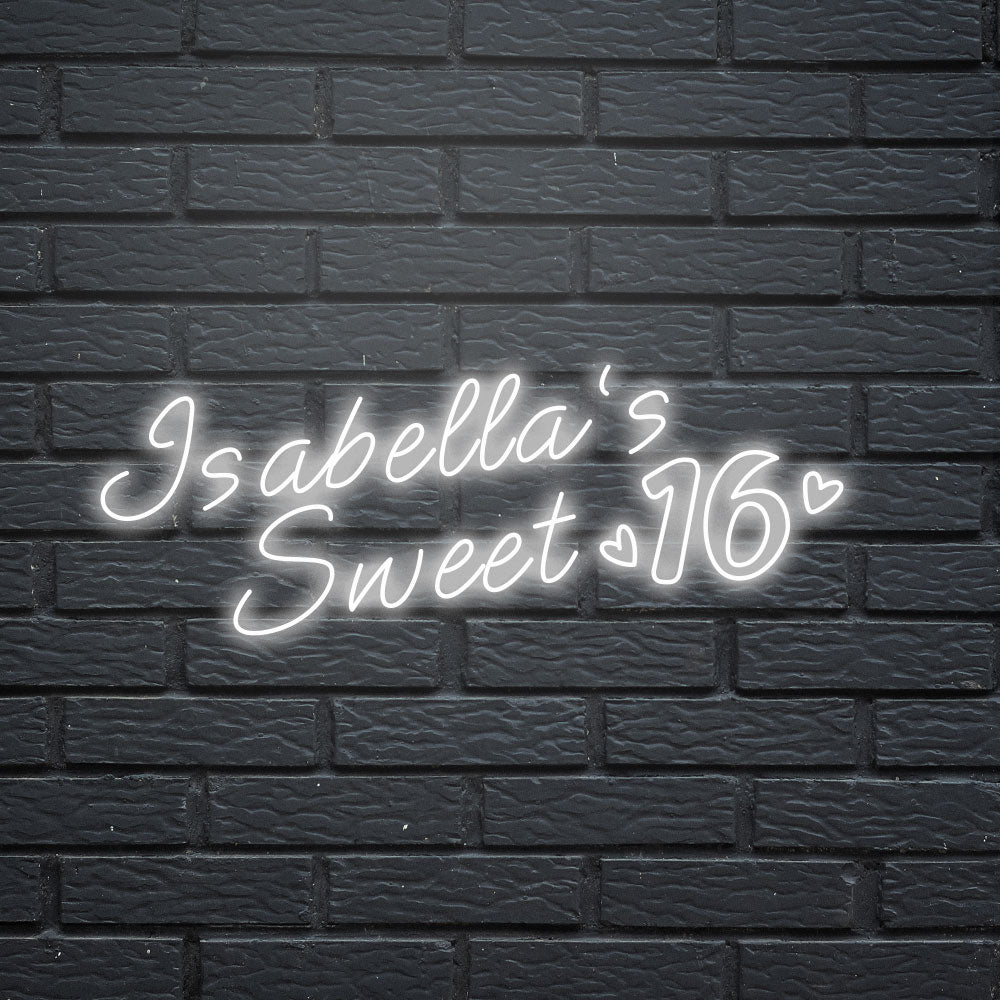Custom LED Party Neon Signs for Sweet 16 Celebration in Australia ...